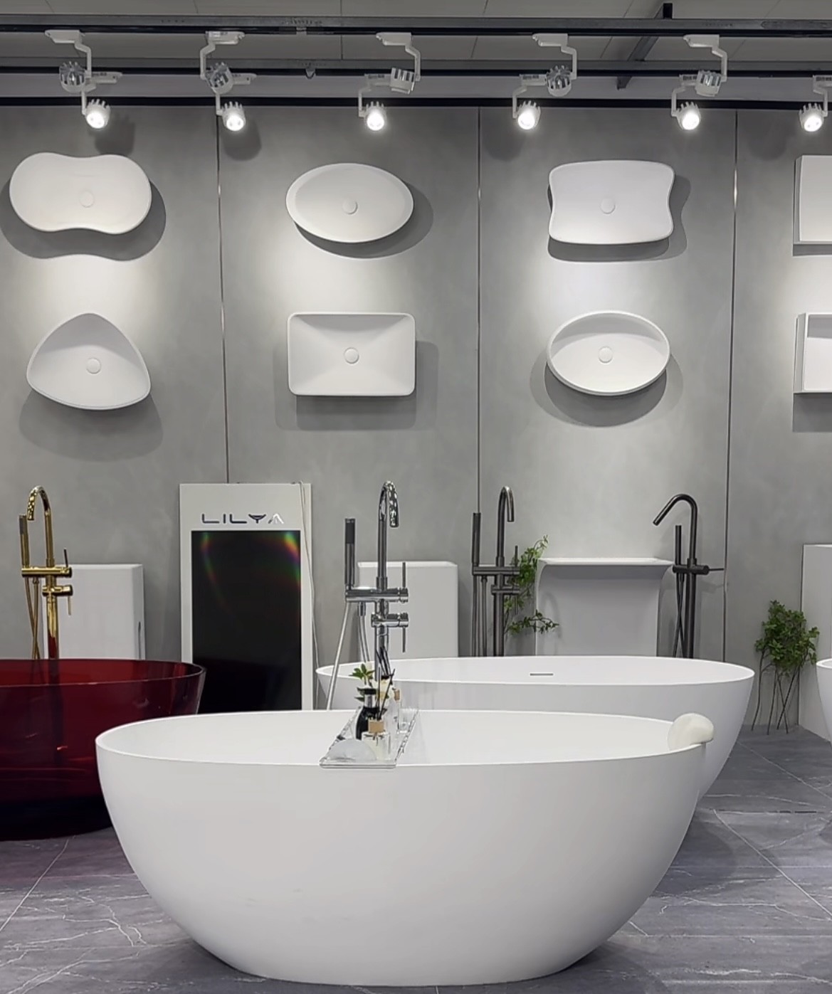 Hotel Bathroom Premium Polished Acrylic Freestanding Tub Whirlpool Bath